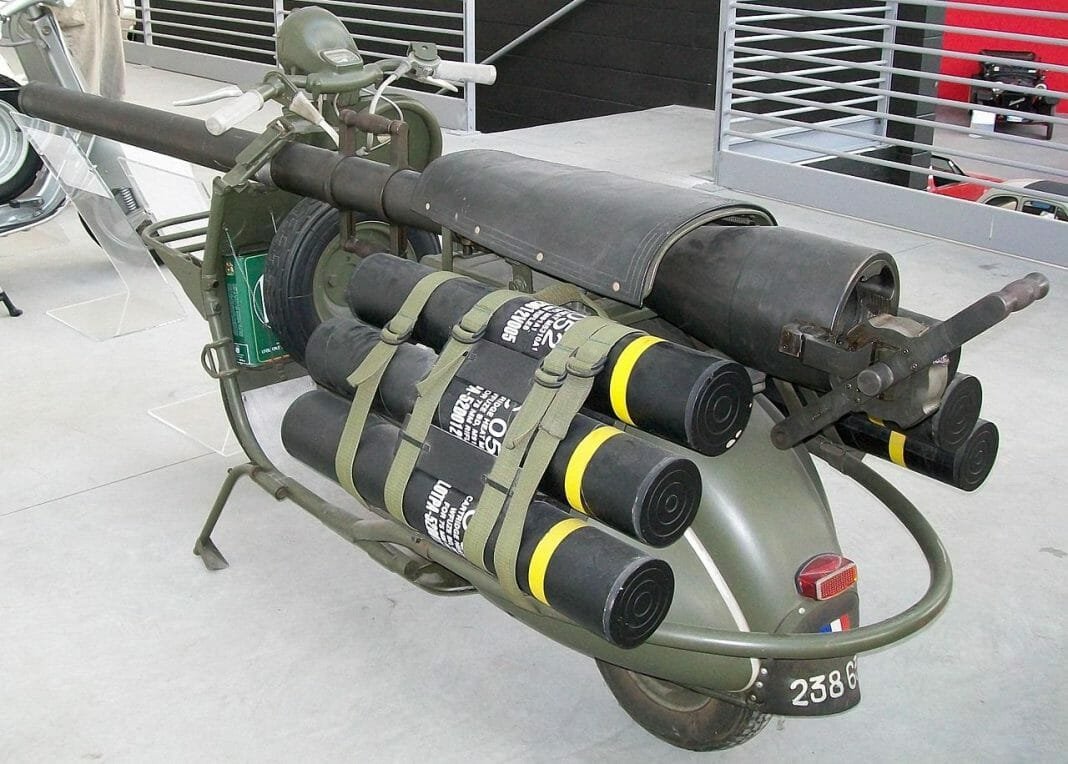 Vespa with a 75 mm anti-tank gun – a weird weapon from the previous ...